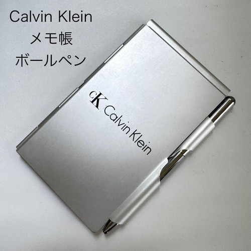 Calvin Klein Notepad Aluminum Ballpoint Pen Silver | eBay