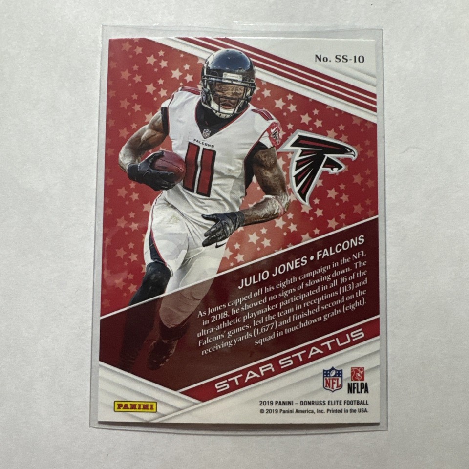 2019 Panini Donruss Elite - Star Status Julio Jones #SS-10 Green | eBay