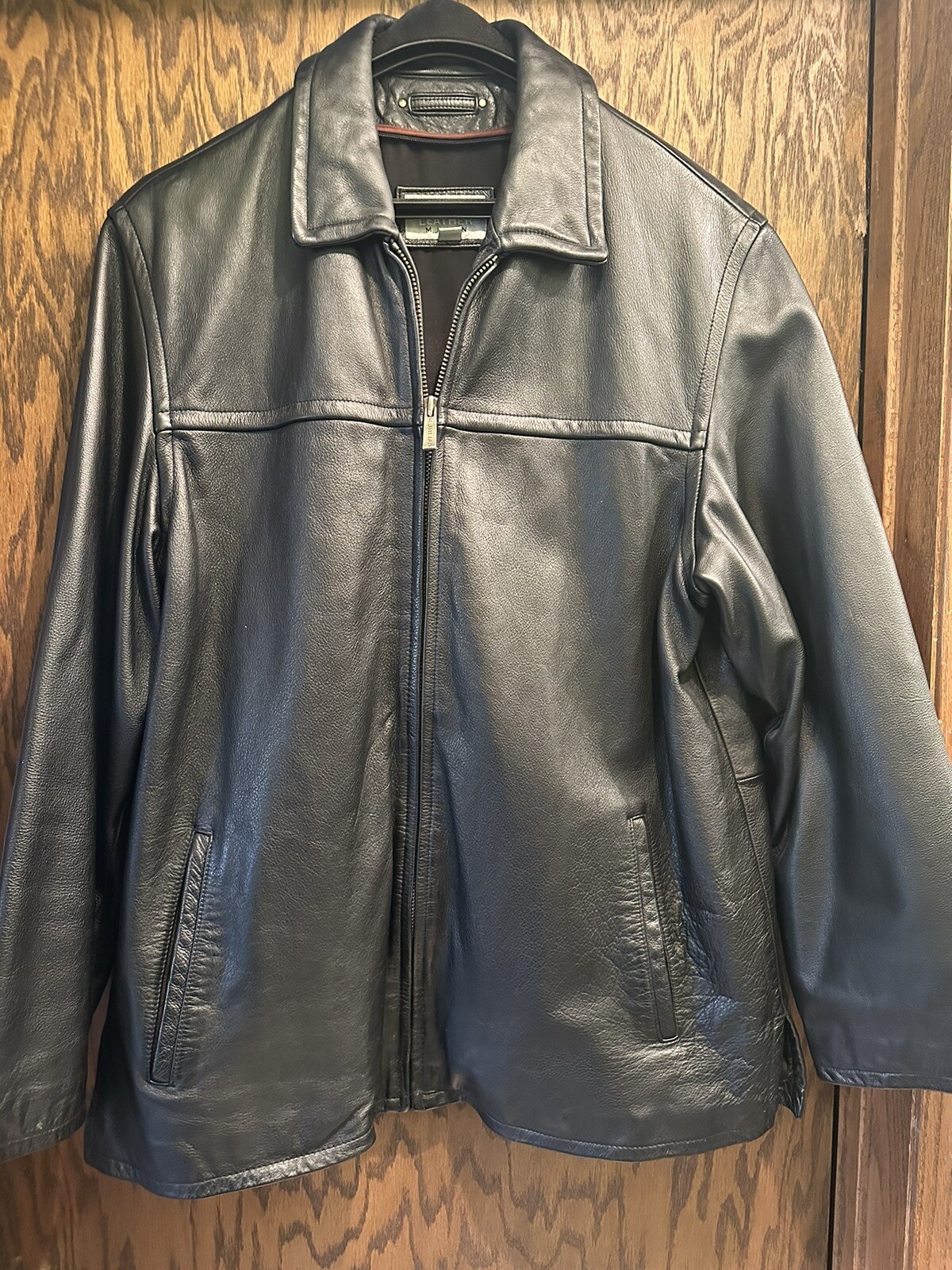 Mens Wilson M. Julian Heavy Weight Black Leather Jack… - Gem