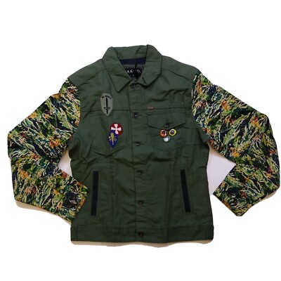 Akoo Men L/S Button Up JACKET 100% Authentic Size Large Logo Jaguar multicolor | eBay