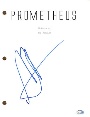 Noomi Rapace Signed Autograph Prometheus Movie Script Full Screenplay ...