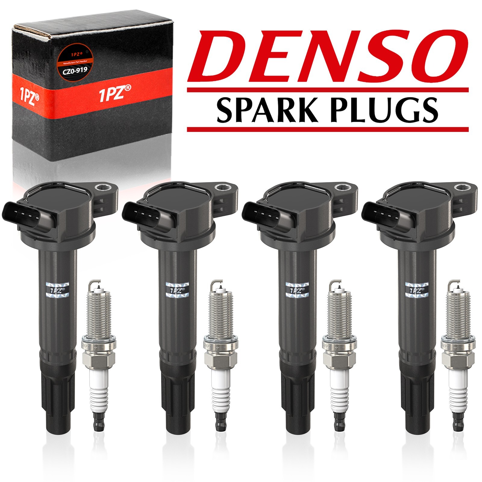 4 x Ignition Coil&Spark Plug For OEM 90919-02251 2007-2020 Toyota ...
