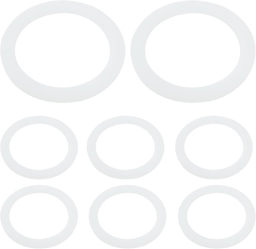 8 PCS 2.2 Inch Silicone Sealing Rings Gaskets White Food Grade Rubber ...