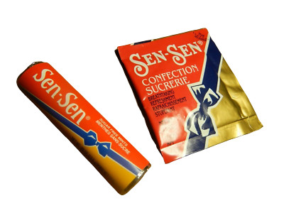 Old VINTAGE candy SEN SEN mints licorice breath freshener mint SUGAR ...