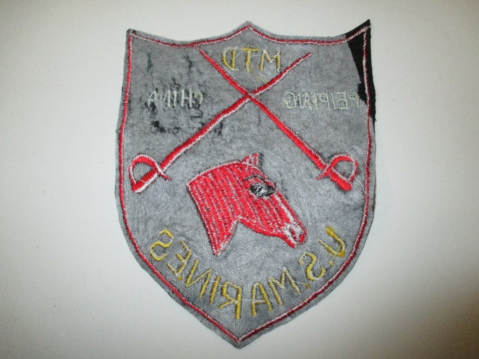 e3243 USMC 1930s Mounted Detachment Peiping China Worn On Horse Blanket ...