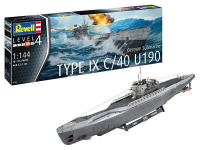 Revell 05167 u Boat Type Ix C /40 U190 Revell Model Construction Set 1: ...