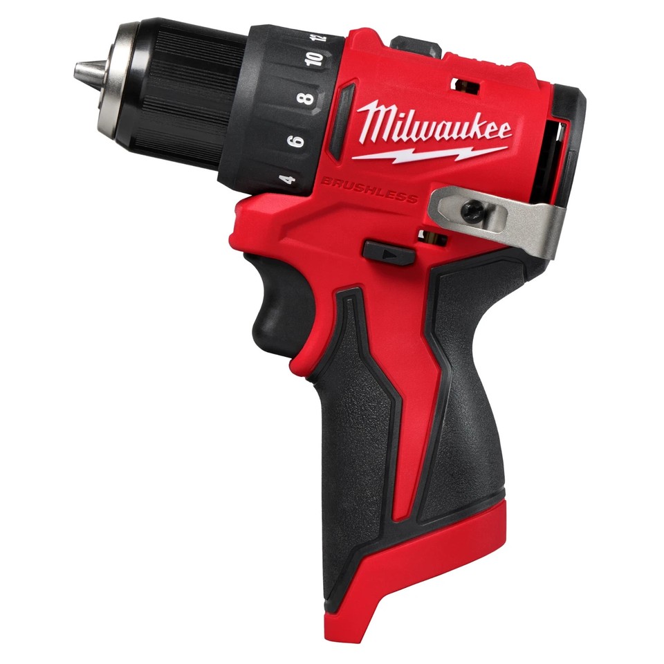 Milwaukee 3401-20 M12 12V 3/8" Subcompact Brushless Drill/Driver w/ 2.0 ...