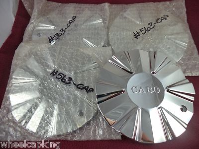 CABO Wheels Chrome Custom Wheel Center Caps # 563-CAP NEW! (SET OF 4 ...