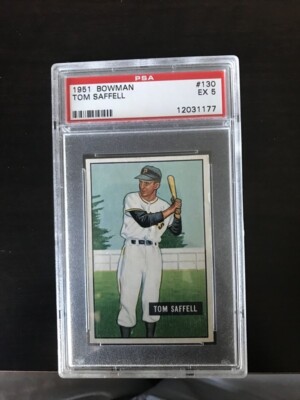 1951 Bowman Tom Saffell #130 Psa 5 | eBay