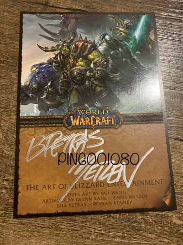 BlizzCon 2023 World Of Warcraft WoW Art Of Blizzard Card Signed By ...