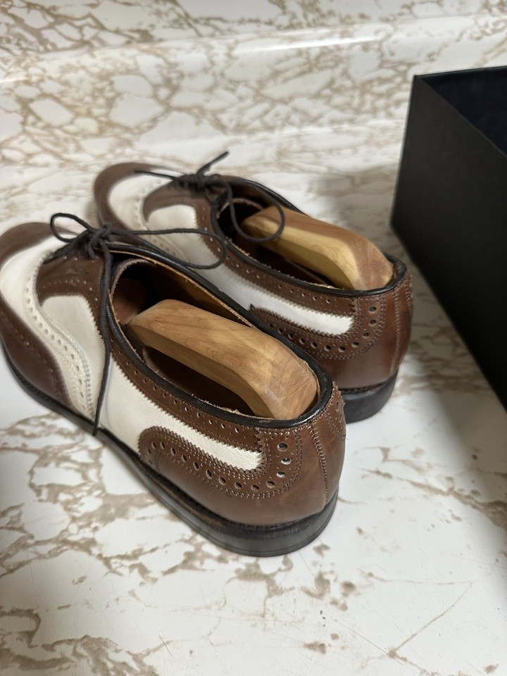 Vintage Allen Edmonds Broadstreet Spectator Shoes 11d | eBay