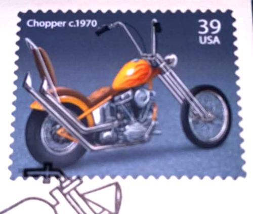 American Motorcycles - 1970 Chopper - 22kt Gold Replica Stamps - SEE ...