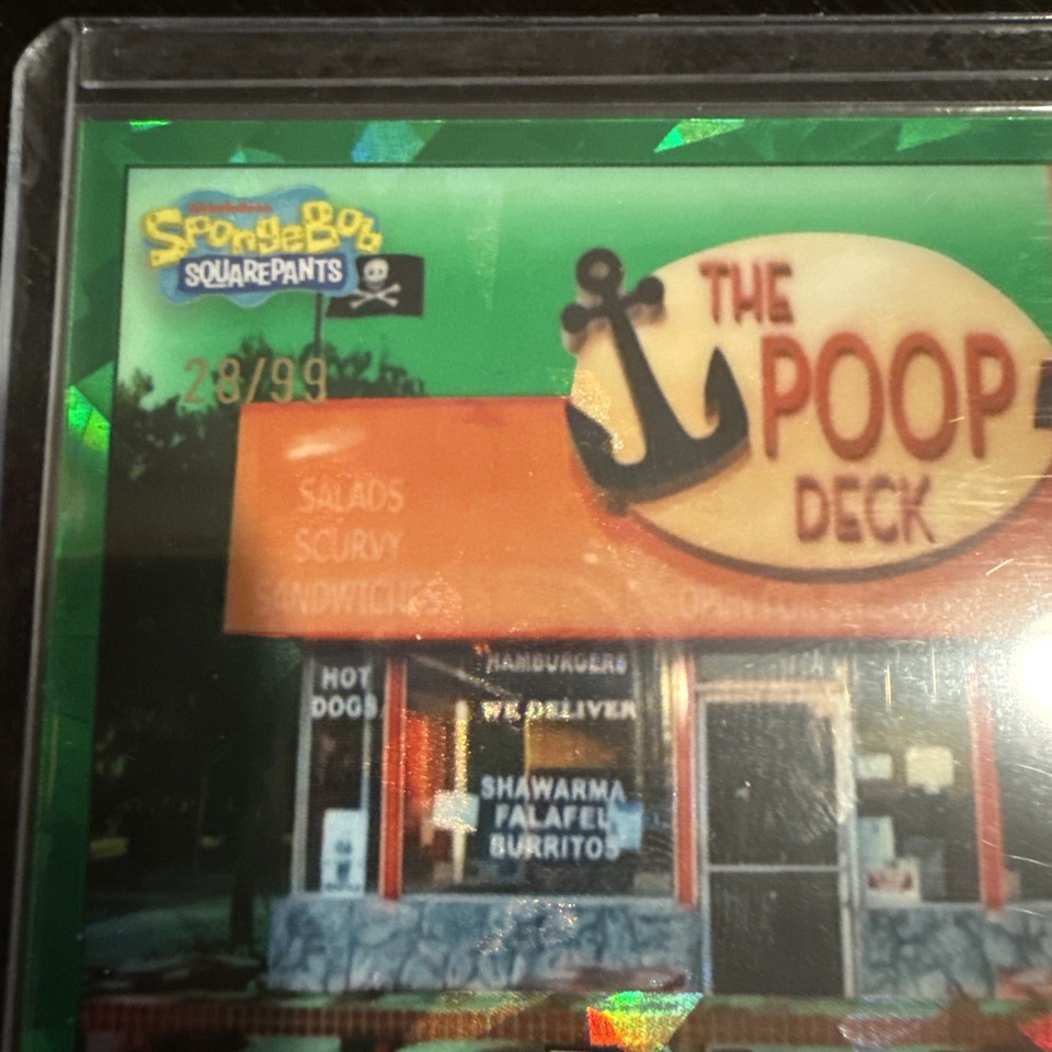 2025 Topps Chrome Sapphire SpongeBob Squarepants The Poop Deck Green 28 ...