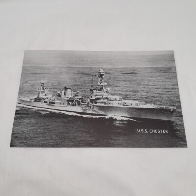 Vintage 5x8" Photo Print of Old US Naval Ship U.S.S. CHESTER CRUISER | eBay