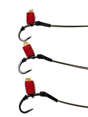 3 or 5 Worm carp rigs. Various options (read description for more ...