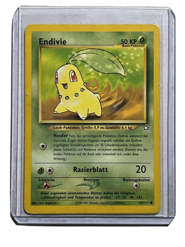 Pokémon TCG Endivie (Chikorita) Neo Genesis 54 Regular Common | eBay