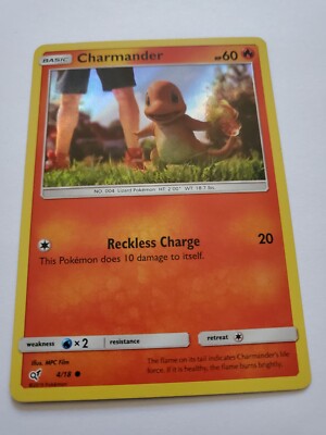 Charmander - 4/18 Holo Foil Pokemon DETECTIVE PIKACHU | eBay