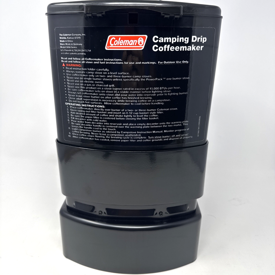 NEW Coleman Camping Drip Coffee Maker 10 Cup Model 5008 Non-Electric ...