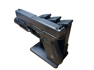 Glock Pistol stand 9MM G17 G19 G26 Night stand Bedside holster Glock 17 ...