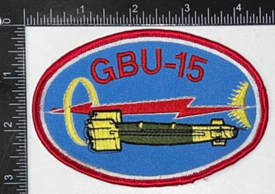 Cold War USAF US Air Force GBU-15 Guided Bomb Unit Glide Weapon Patch ...