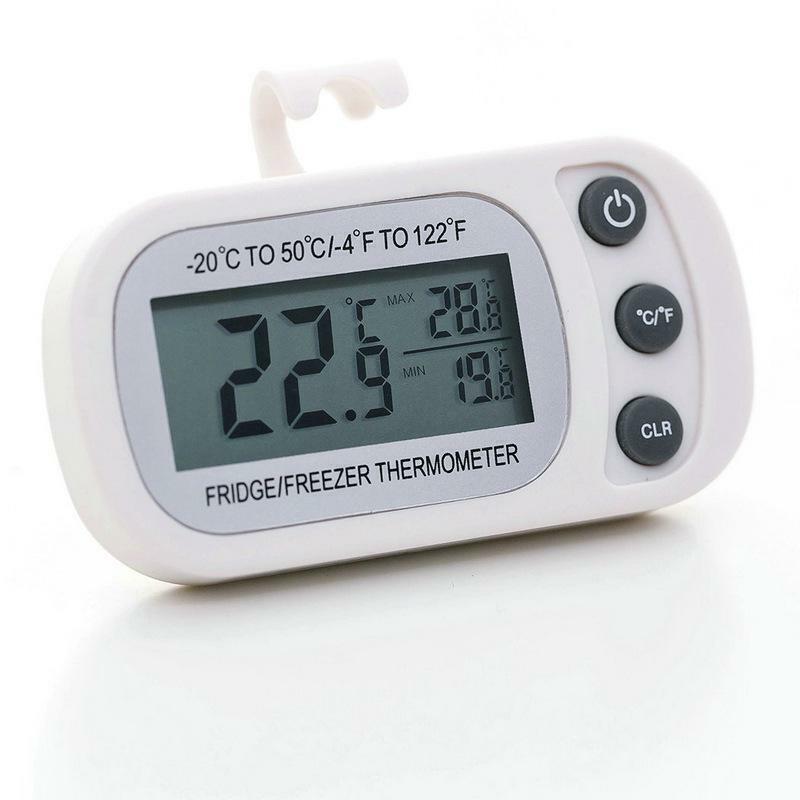 LCD Digital Freezer Fridge Thermometer Temperature Meter Room Gauge ...