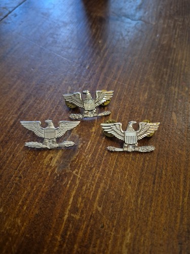 Lot Vietnam War 1/20th Silver Filled USAF Colonel Rank Eagle Insignia ...