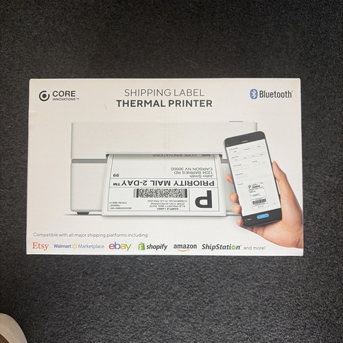 Core Innovations Bluetooth Shipping Label Thermal Printer CTP800BD ...