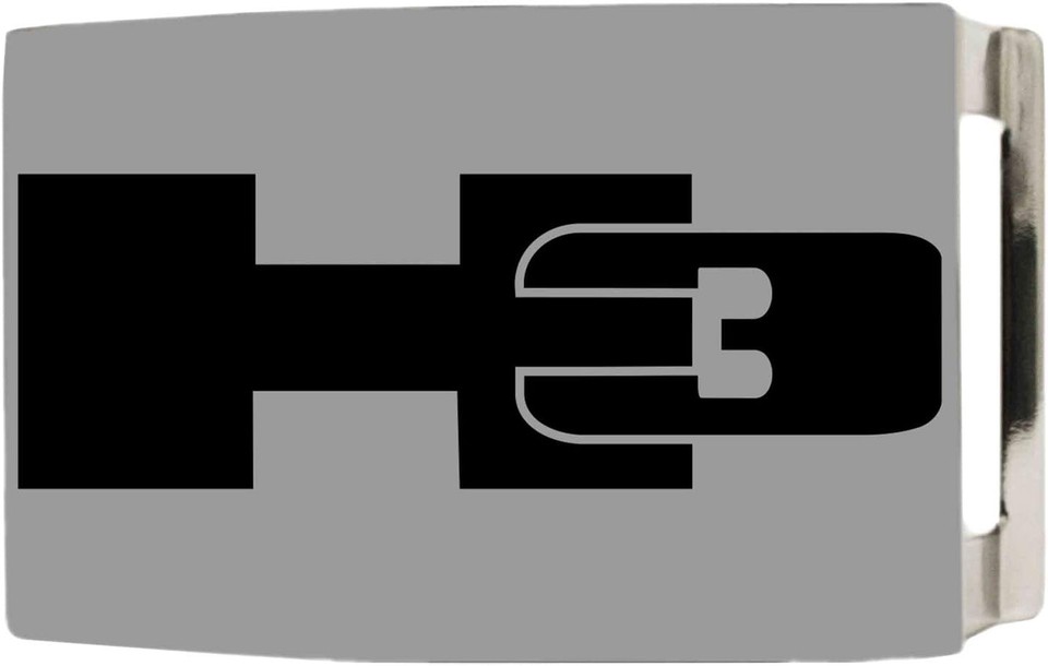 H3 Rock Star Buckle - Brushed Silver/Black ACC NEW | eBay