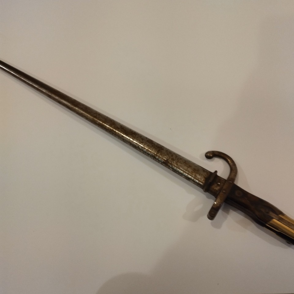1800s bayonet, RARE, GLOBALLY BANNED -TRIANGULAR BLADE CAUSES ...