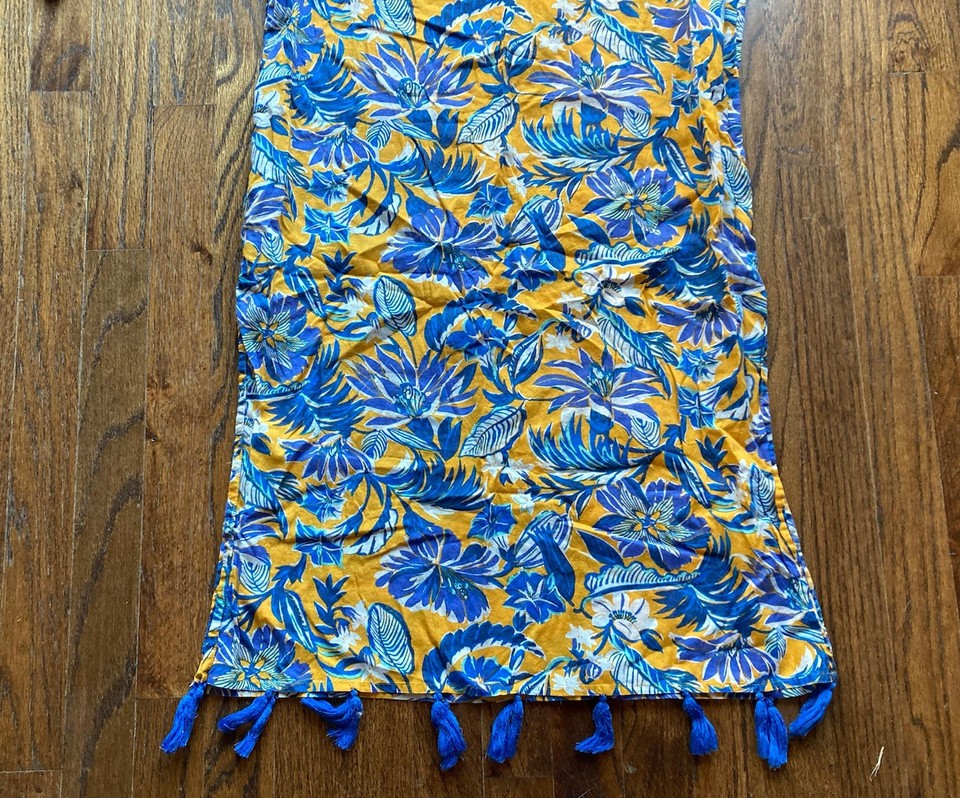 J Crew Cover Up Womens Size Small Midi Floral Cotton Swim Beach Dress ...