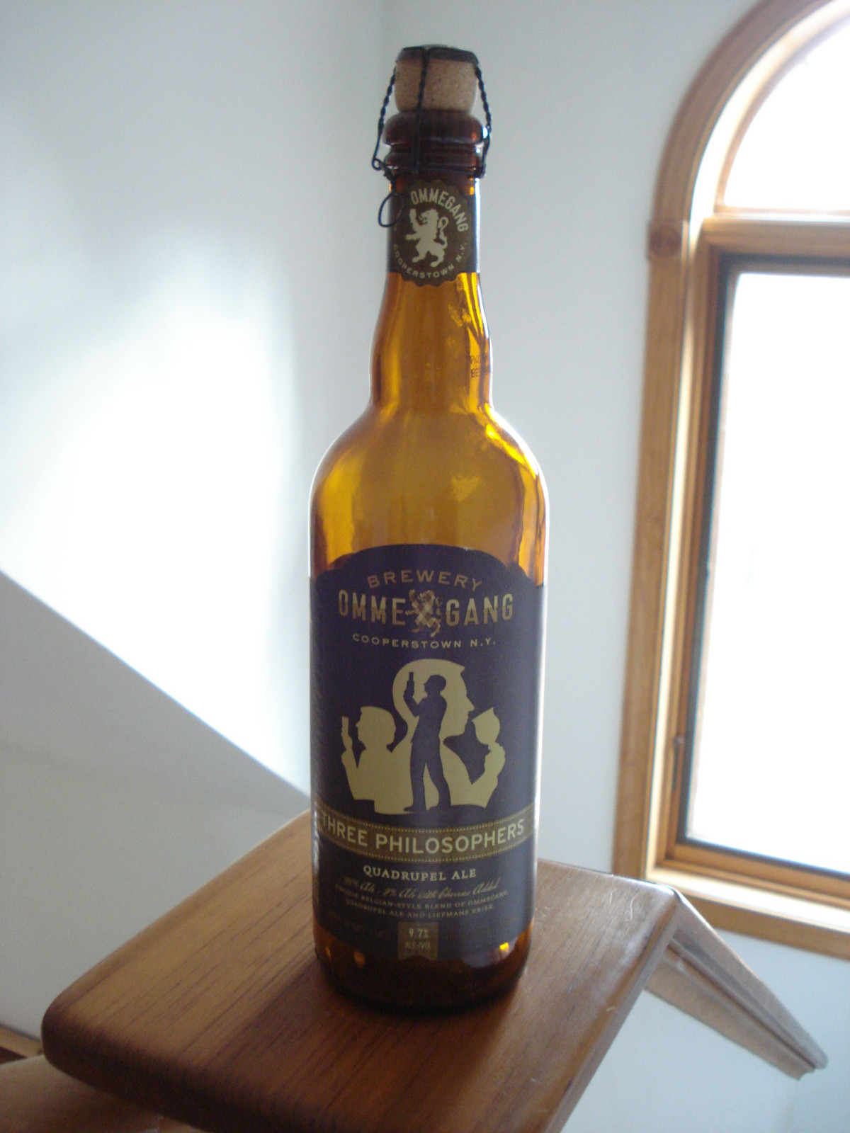 Ommegang THREE PHILOSOPHERS Quadrupel ALE 750 ml Bottle w/ Cork & Wire ...