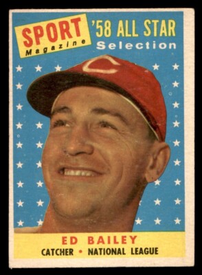 1958 Topps Baseball #490 Ed Bailey (All-Star) VG/EX *g1 | eBay
