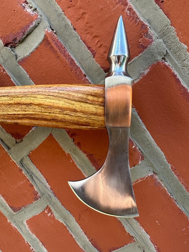 High Polish Carbon Steel TOMAHAWK HATCHET AXE INTEGRAL Spike Head ...