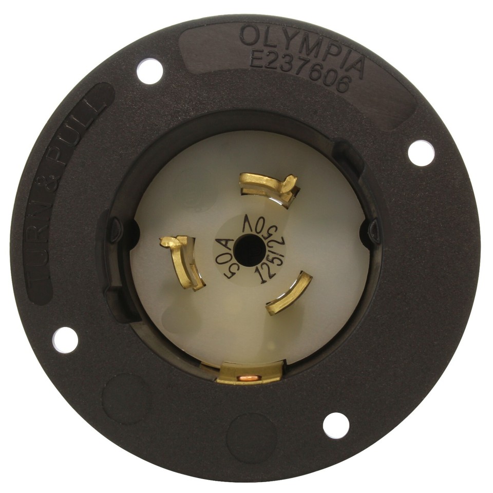 AC WORKS® CS6375 50A 125/250V Locking Power Inlet – Industrial ...