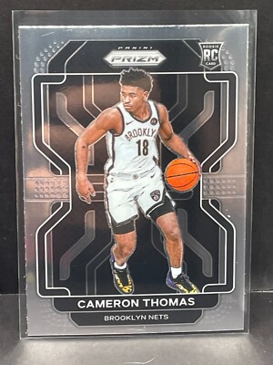 2021-22 Prizm 297 Cameron Thomas Brooklyn Nets Rookie RC NBA basketball ...