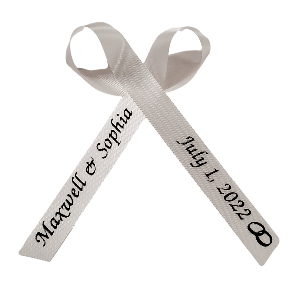 Personalized Ribbons Baby Shower Bridal Shower Wedding Baptism Birthday ...