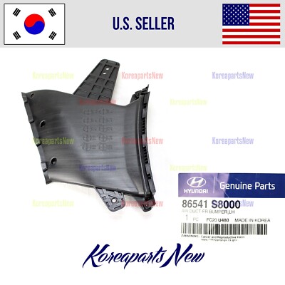 Front Bumper Air Duct Left Driver 86541S8000 ⭐OEM⭐ Hyundai Palisade ...