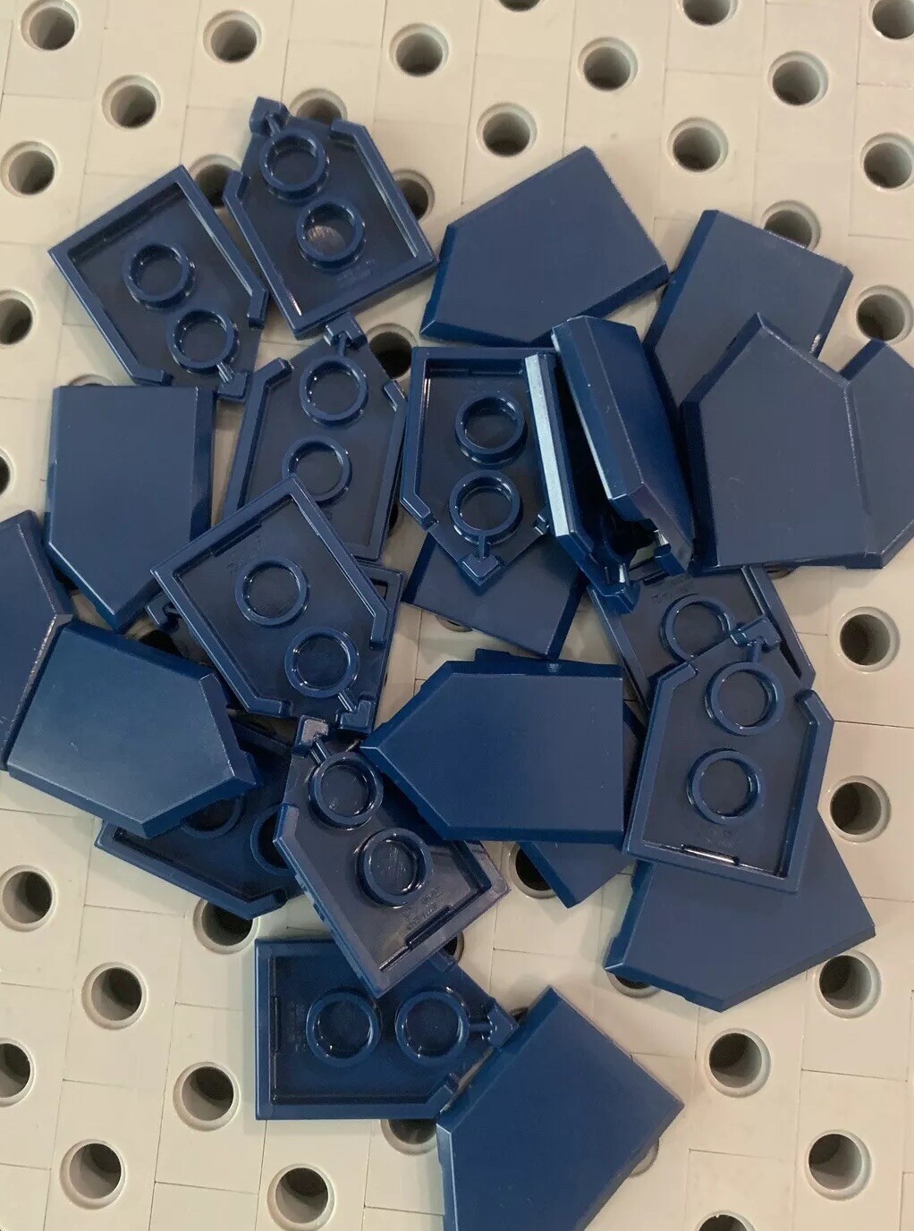 Lego 2x3 Earth Blue Flat Tiles With Angle Smooth Finishing Floor Lot Of ...