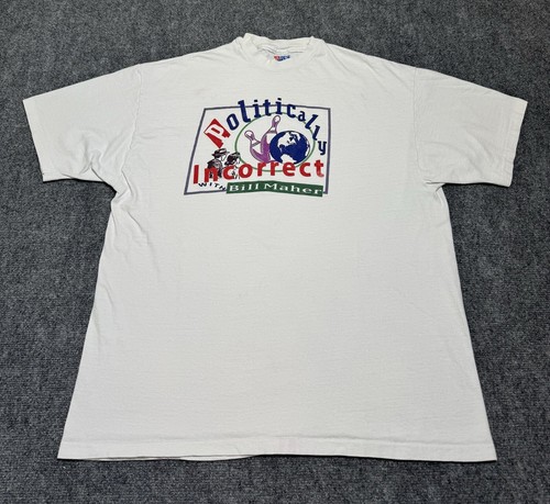 Vintage 90s Bill Maher Politically Incorrect TV Promo Show T Shirt ...