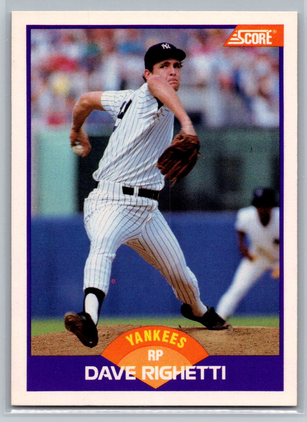 Dave Righetti 1989 Score BASEBALL #225 New York Yankees | eBay
