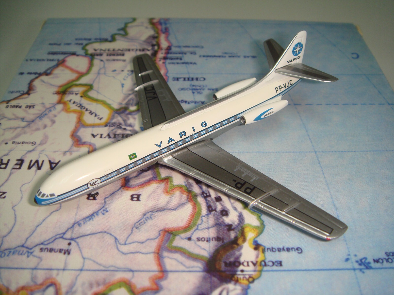 Aeroclassics 400 Varig Brazil Se-210 Caravelle III "Delivery color" 1: ...