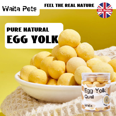 Waita 100% Natural Healthy Dog Cat Food Treats Freeze Dried Quail Egg ...