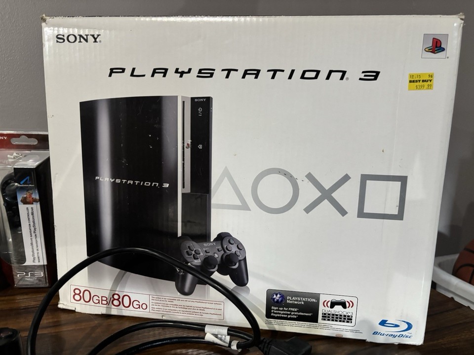 Sony Playstation 3 Ps3 Fat Console Cechg01 Playstation 3 Console Bundle ...
