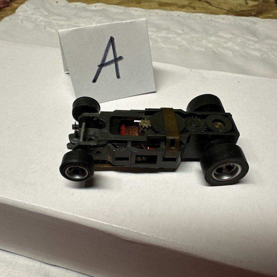Aurora AFX MAGNA CHASSIS 4 GEAR - RED TIP/GOLD WIRE | eBay