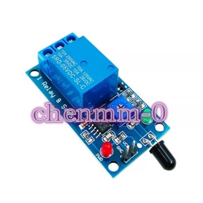 1PCS Flame sensor module Relay module 2-in-1 flame detection fire alarm ...