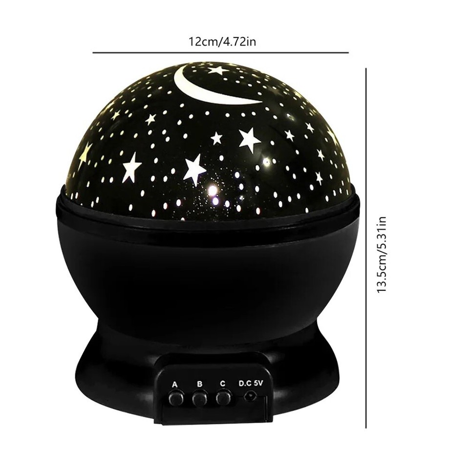 Starry Night Light Projector Star Sky Moon Lamp Kids Bedroom lights ...