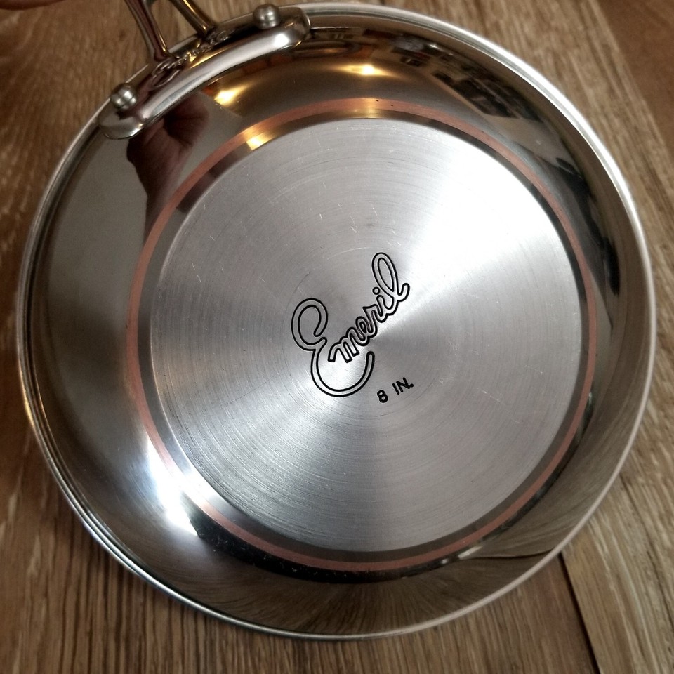 Emeril By All Clad 8 inch COPPER CORE Stainless Steel Fry Pan Sauté Pan ...