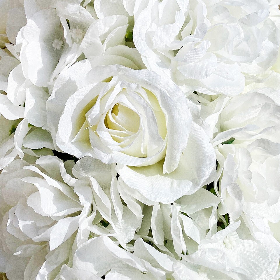 White Artificial Flowers for Home Party Wedding,Artificial Silk Flowers ...