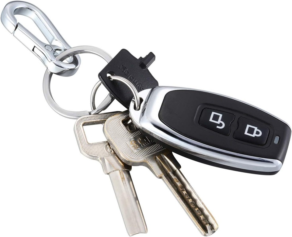 4× Mini Stainless Steel Carabiner Key Chain Clip Hook Buckle Keychain ...