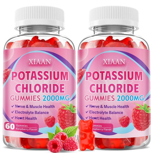 XIAAN Potassium Gummies for Women & Men High Dose 2000mg Potassium ...